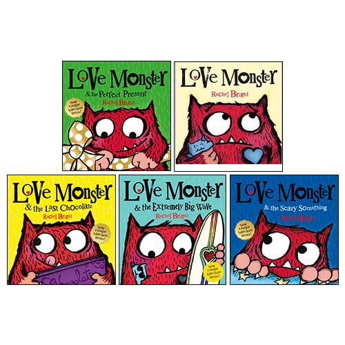 Love Monster Series 5 Books Collection Set By Rachel Bright by Rachel ...