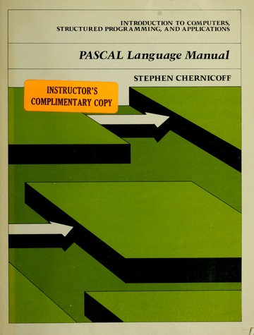 PASCAL Language Manual by Stephen Chernicoff | Goodreads