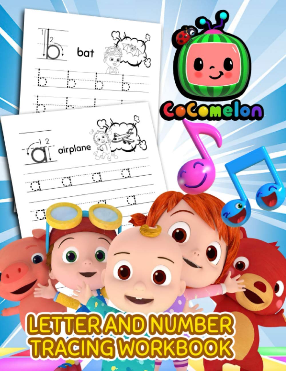 Cocomelon Letter and Number Tracing Workbook: An Amazing Workbook With ...