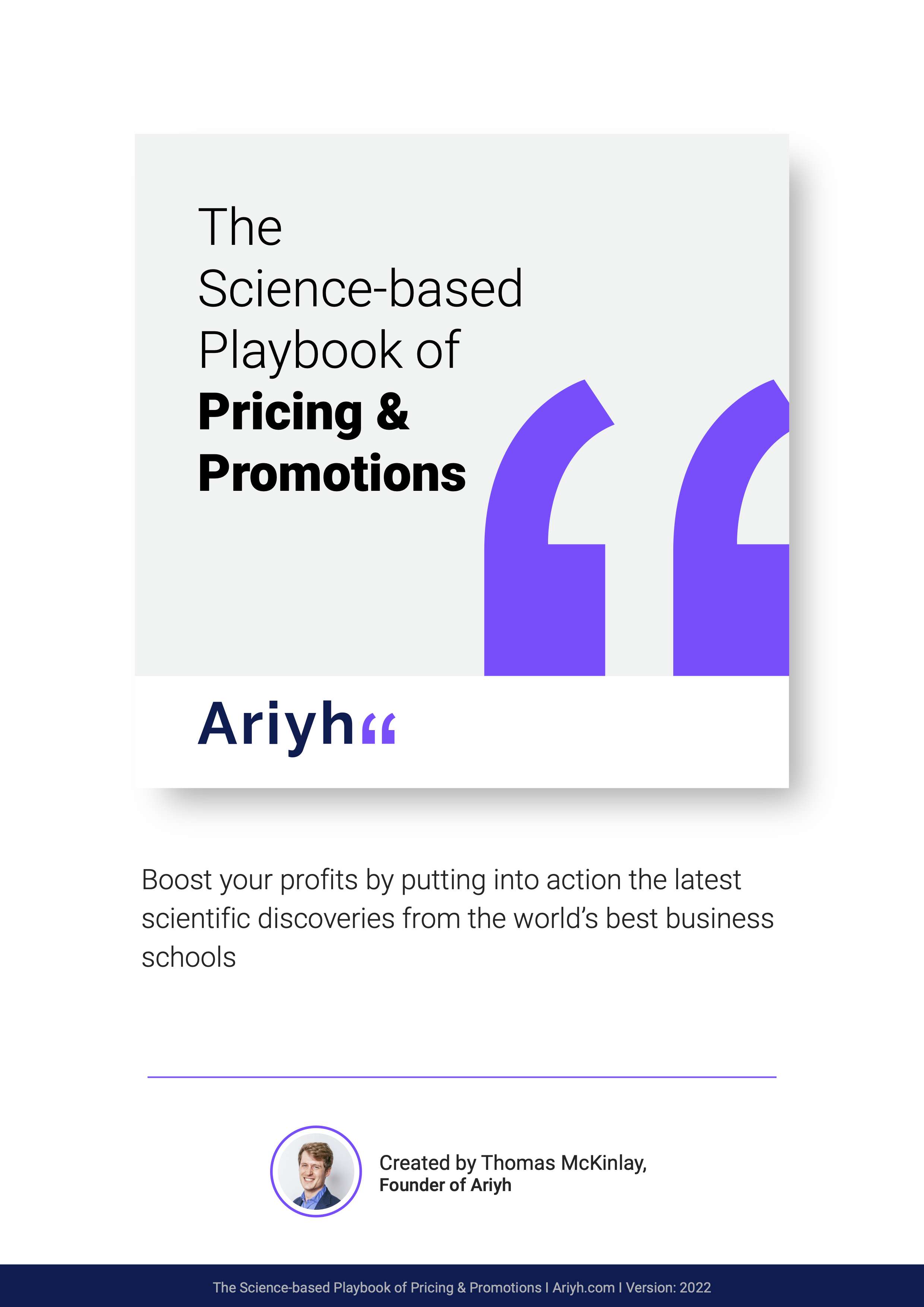 The Science-based Playbook of Pricing & Promotions by Thomas McKinlay ...