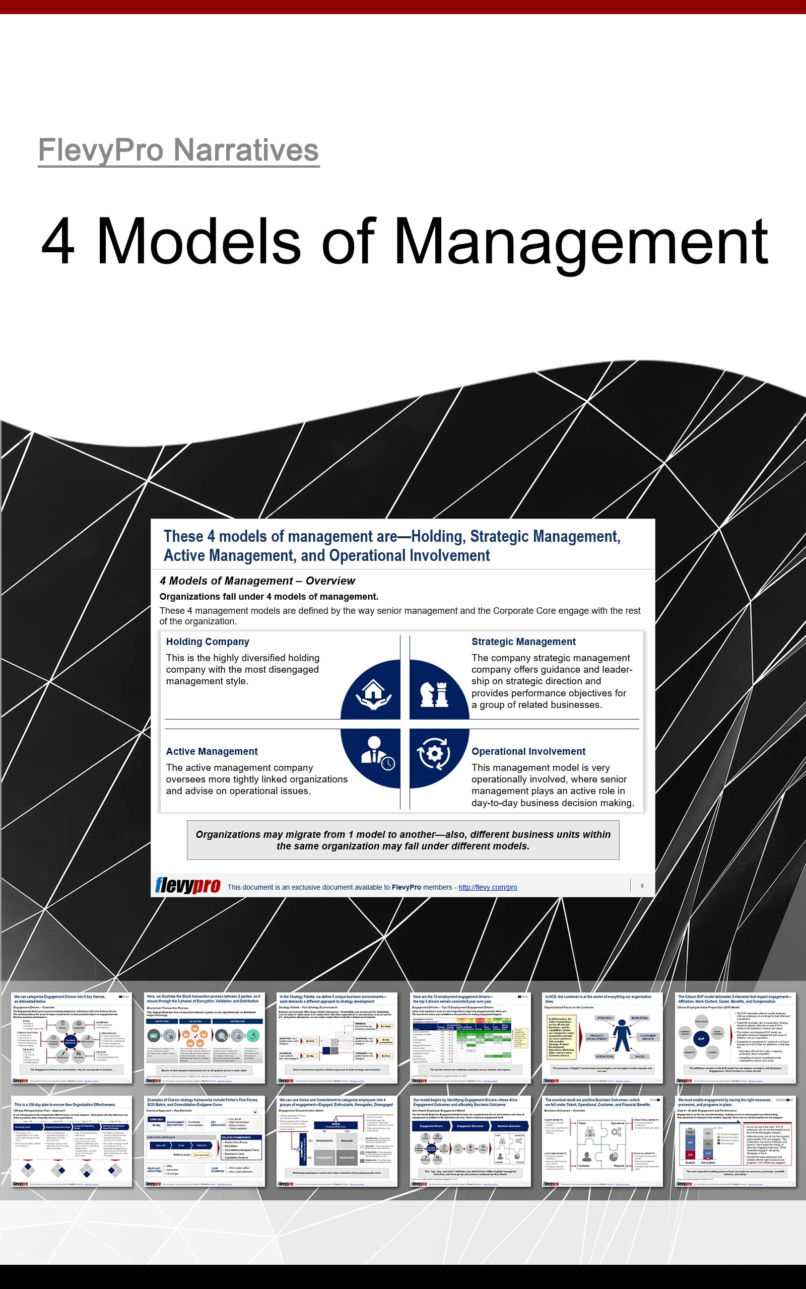 4 Models of Management: Business Framework by FlevyPro Library | Goodreads