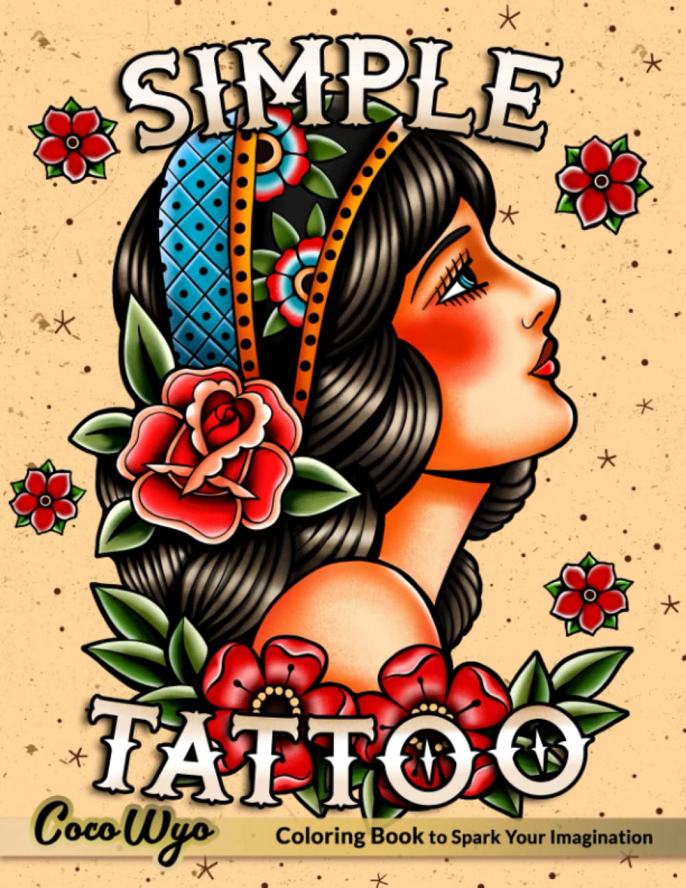 Simple Tattoo Coloring Book: A Tattoo Coloring Book for Adults with ...