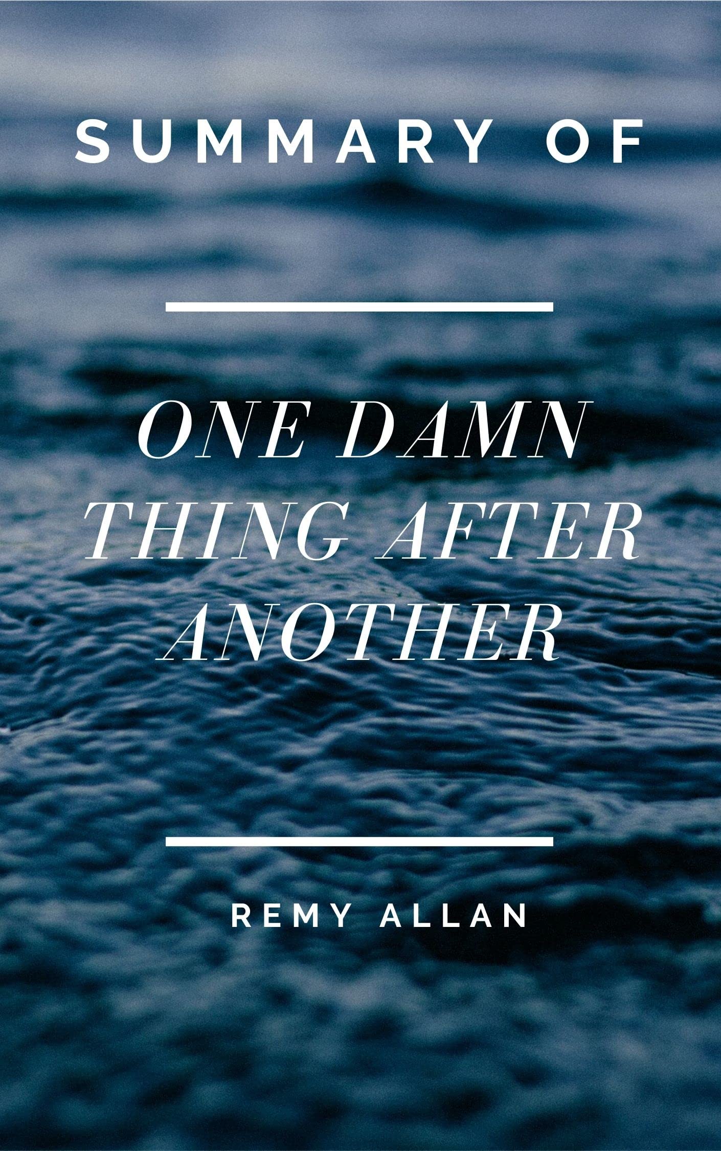 SUMMARY OF ONE DAMN THING AFTER ANOTHER, Memoirs of an Attorney General ...