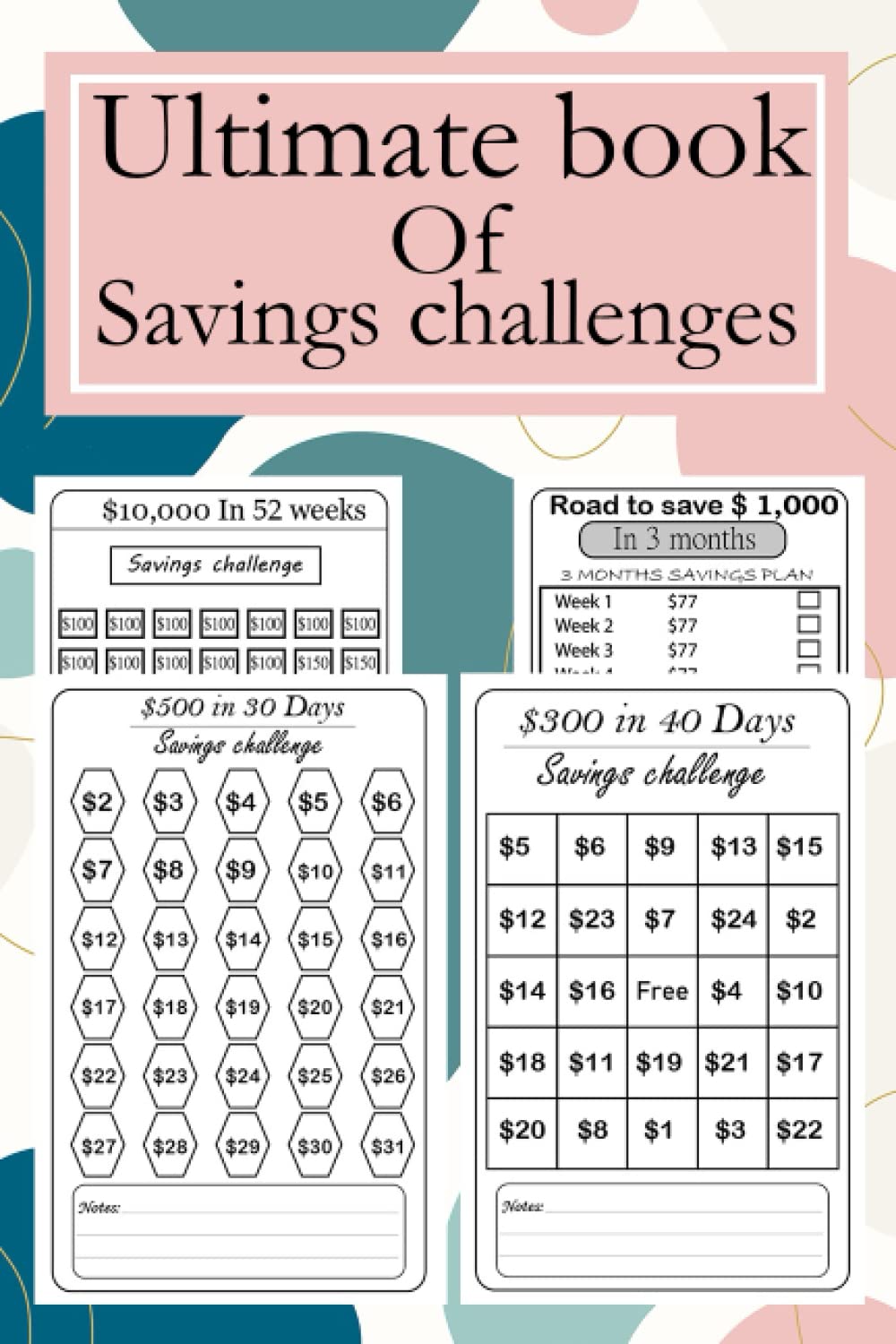 Ultimate Book of Savings Challenges: 120 Pages Savings Tracker Journal ...