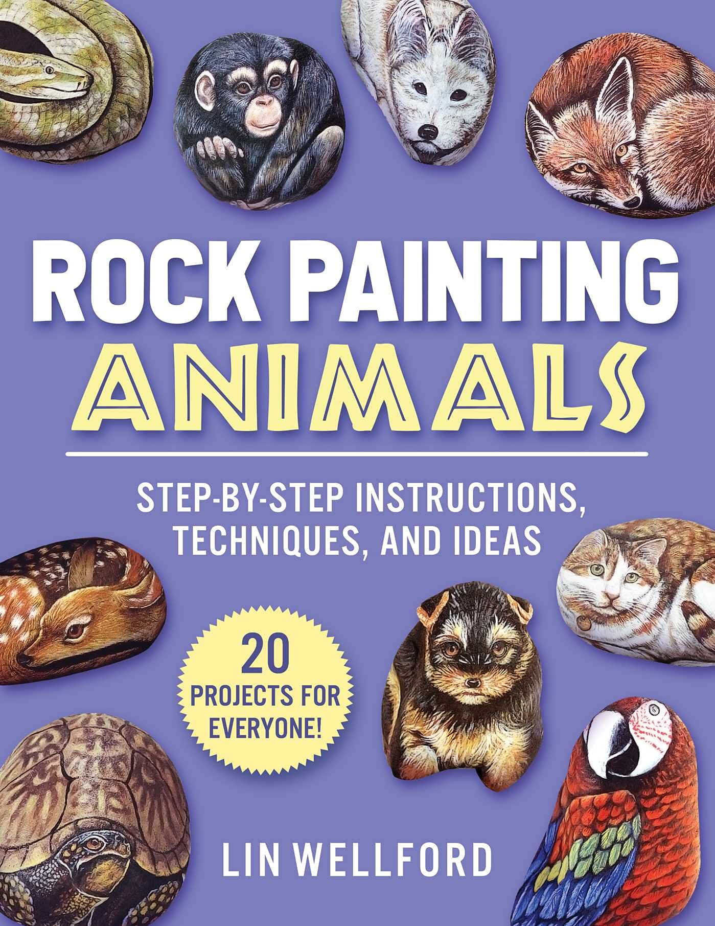 Rock Painting Animals: Step-by-Step Instructions, Techniques, and Ideas ...