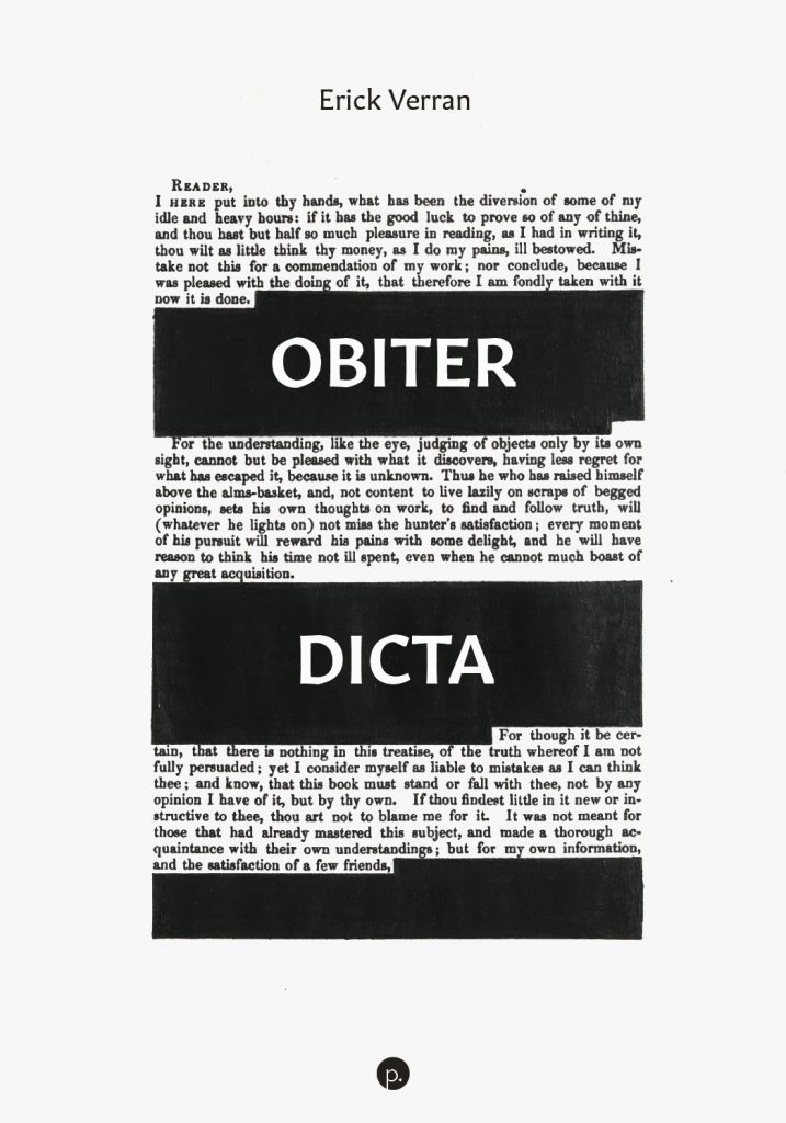Obiter Dicta by Erick Verran | Goodreads