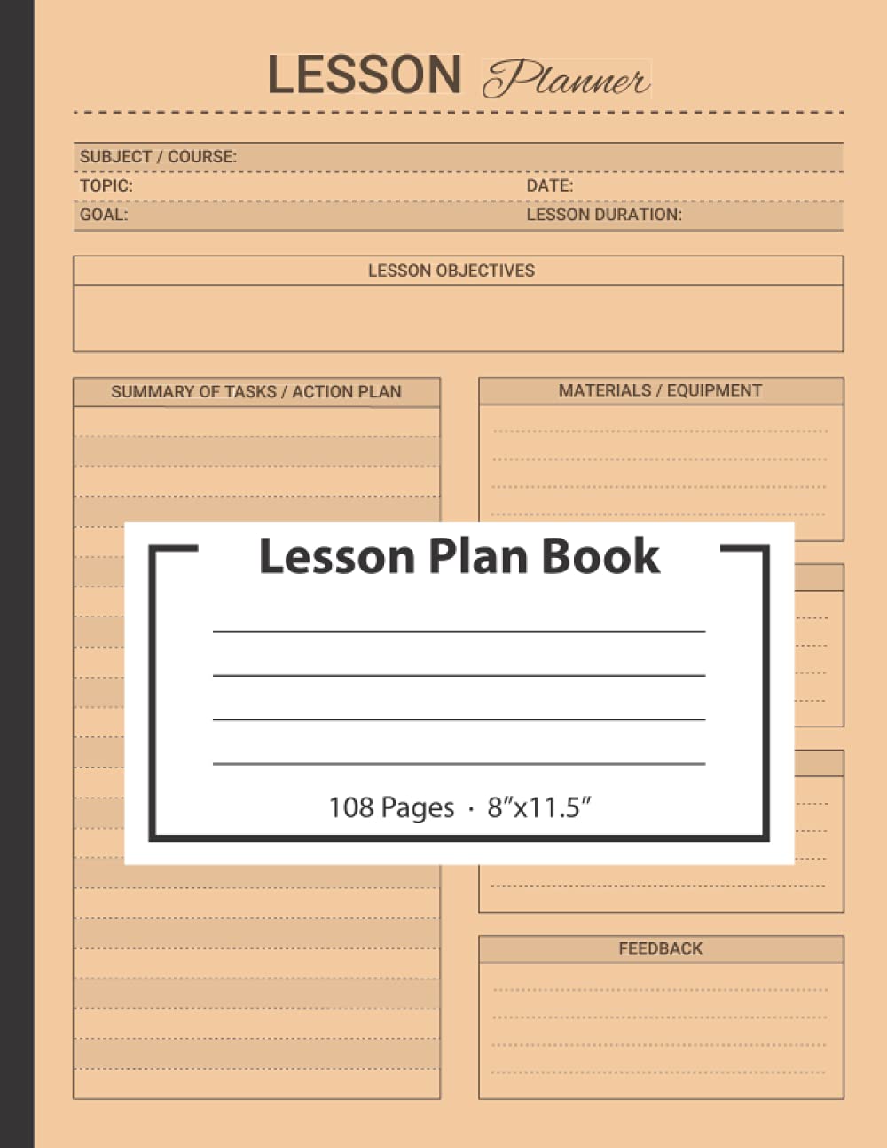 Lesson Plan Book: Undated Curriculum Planner for Teachers & Homeschool ...