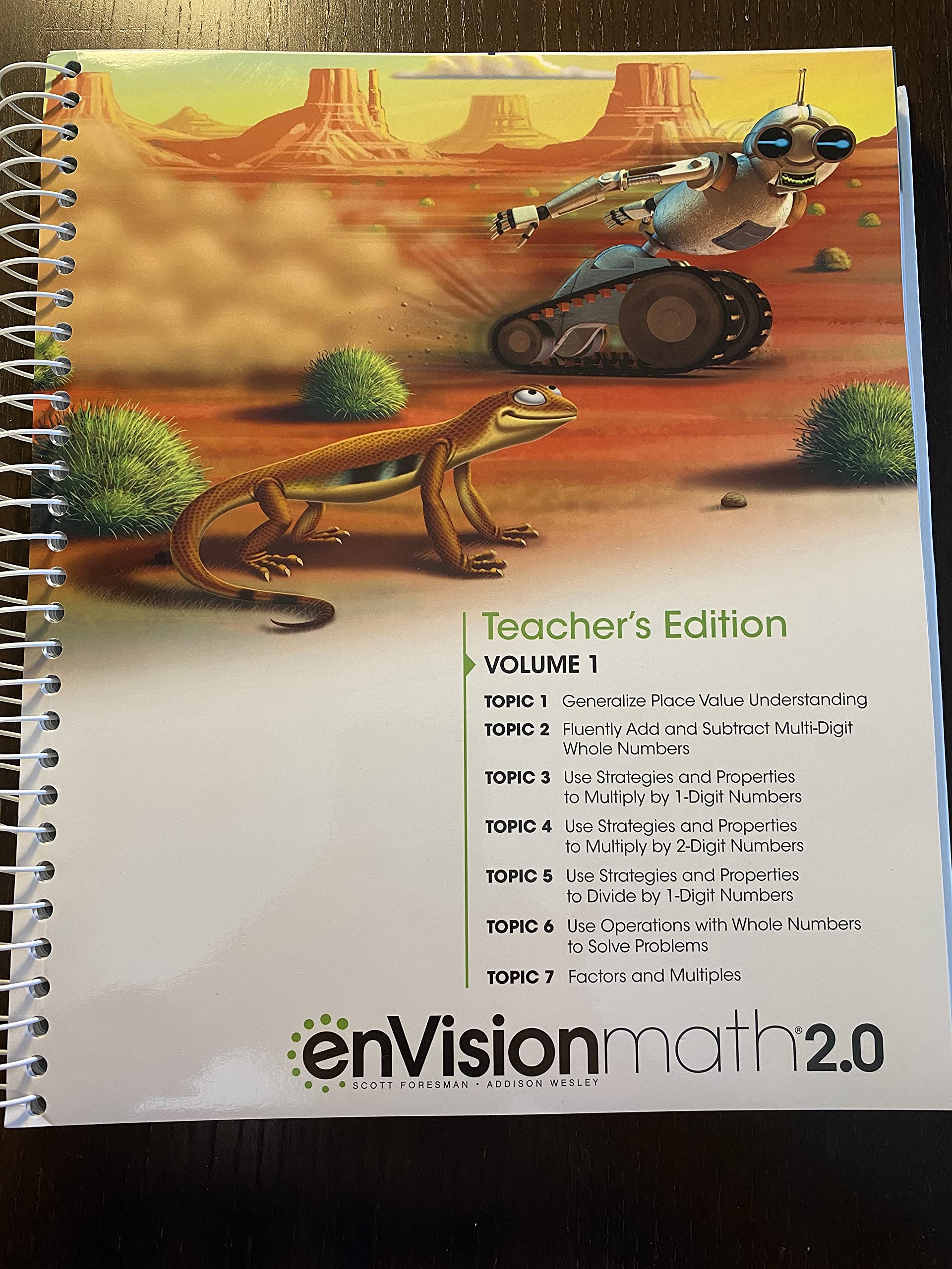 enVision Math 2.0 Teacher's Edition, Grade 4 Volume 1, Topics 1-7, 9780328887231 , 0328887234 ...