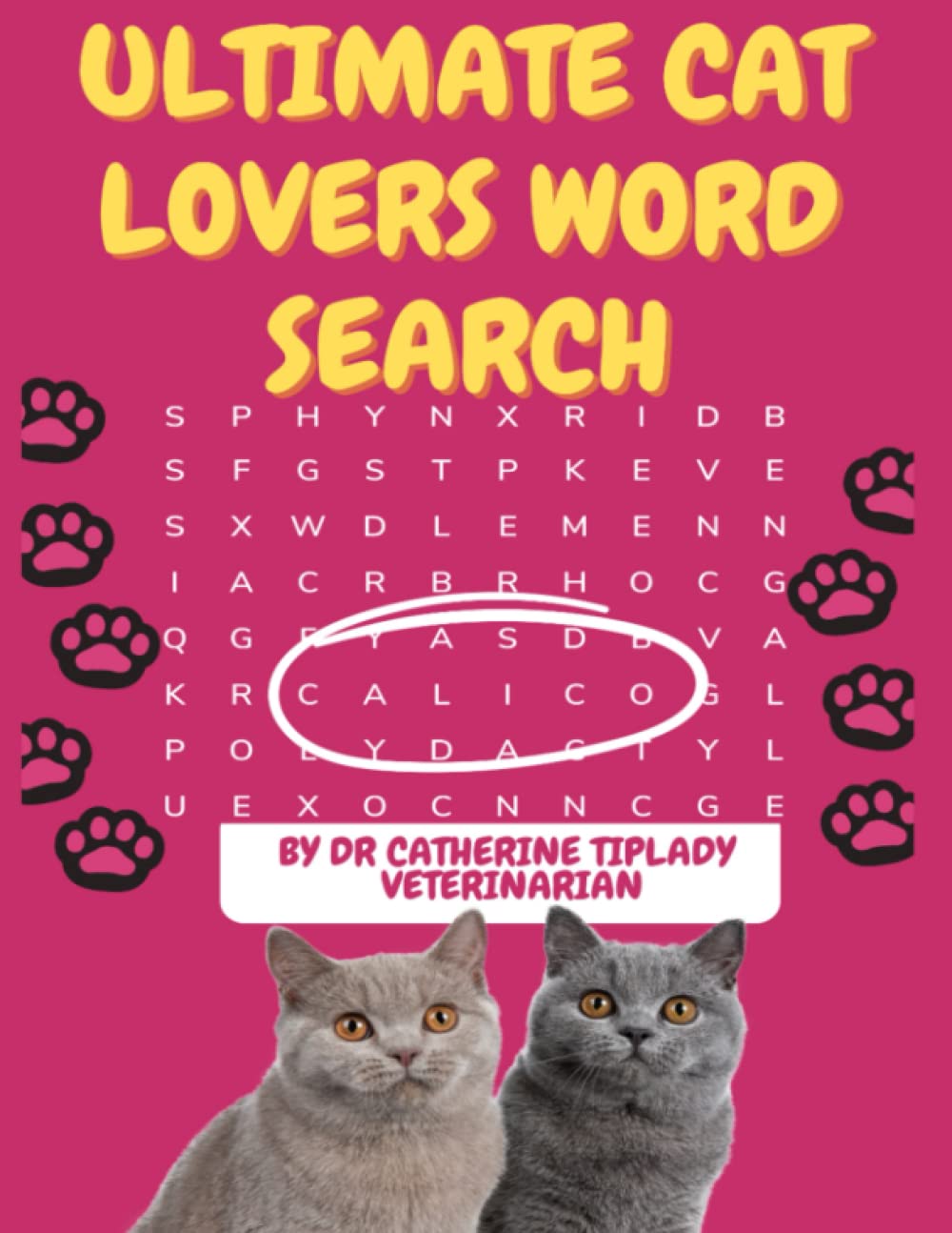 ULTIMATE CAT LOVERS WORD SEARCH: LARGE PRINT WORD SEARCH PUZZLES, FUN ...