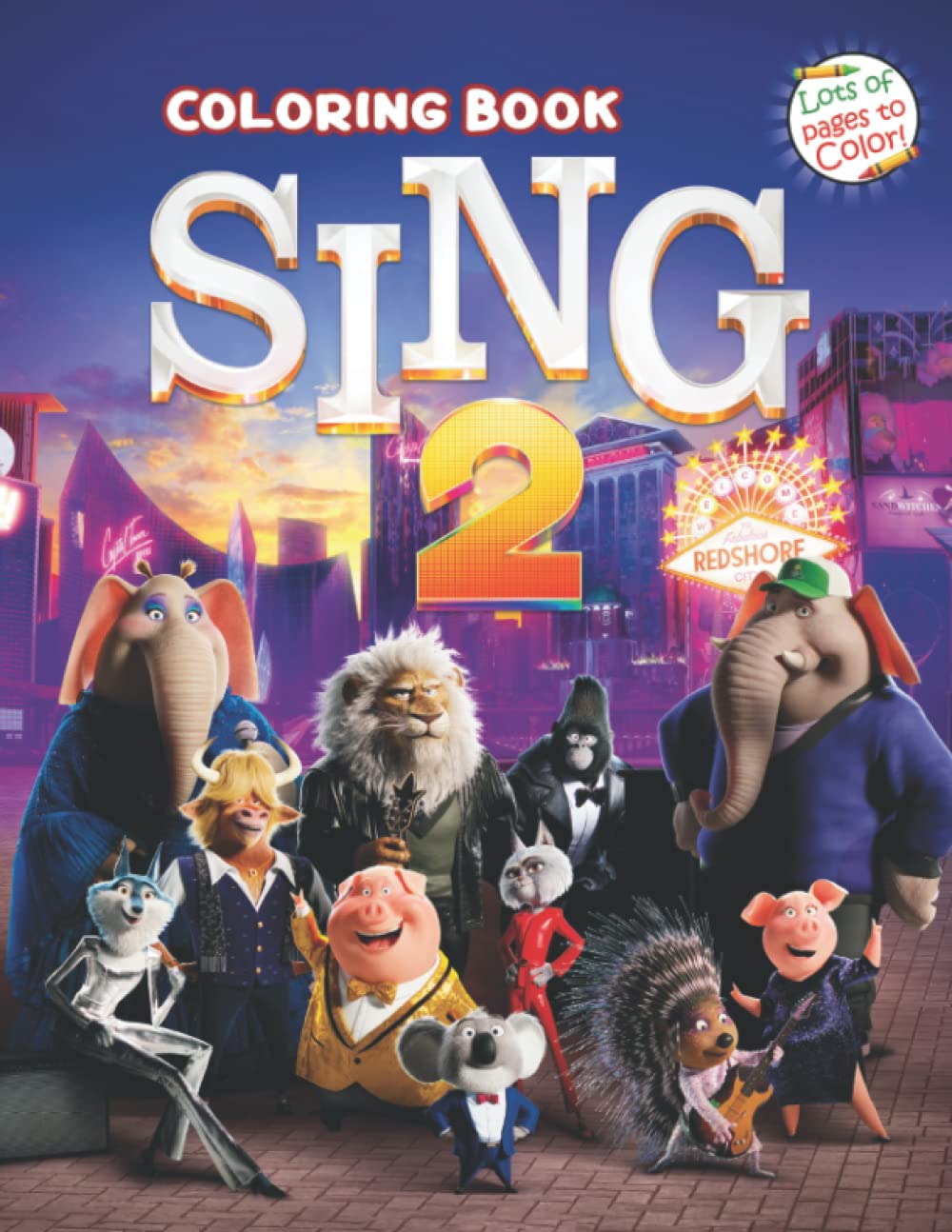 Sing 2 Coloring Book: Great Coloring Books With Plenty Of Amazing Sing ...