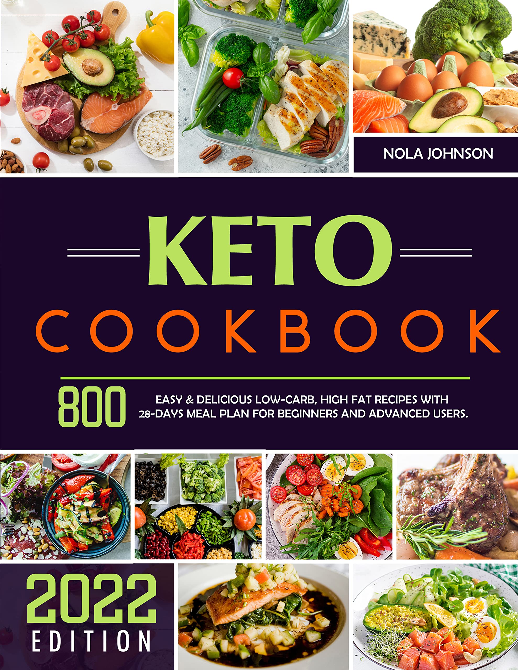 Keto Cookbook: 800 Easy & Delicious Low-Carb, High Fat Recipes with 28 ...