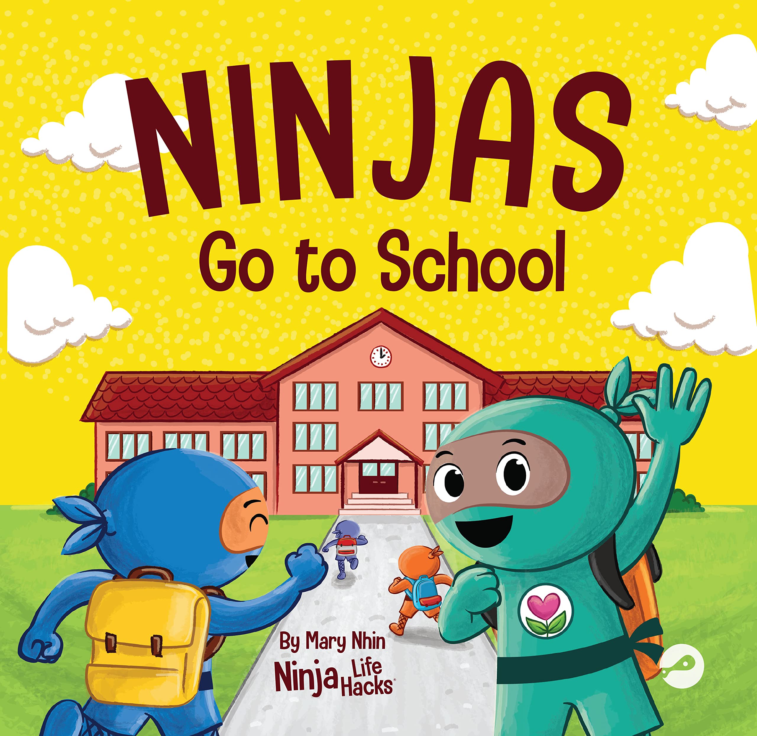 Ninjas Go to School: A Rhyming Children's Book About School by Mary ...