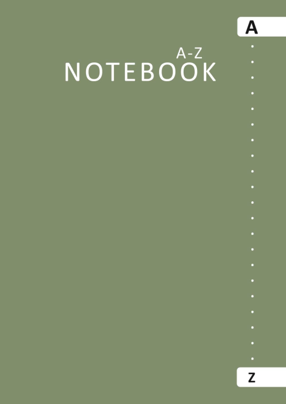 Alphabetical Notebook: A-Z Notebook A4 | Alphabet Notebook | Large A4 ...