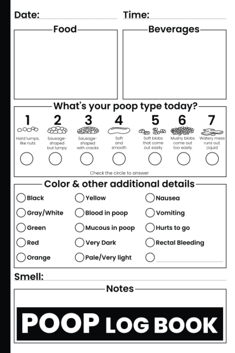 Poop Log Book: Bowel Movement Log, Stool Journal, Poop Tracker by ...