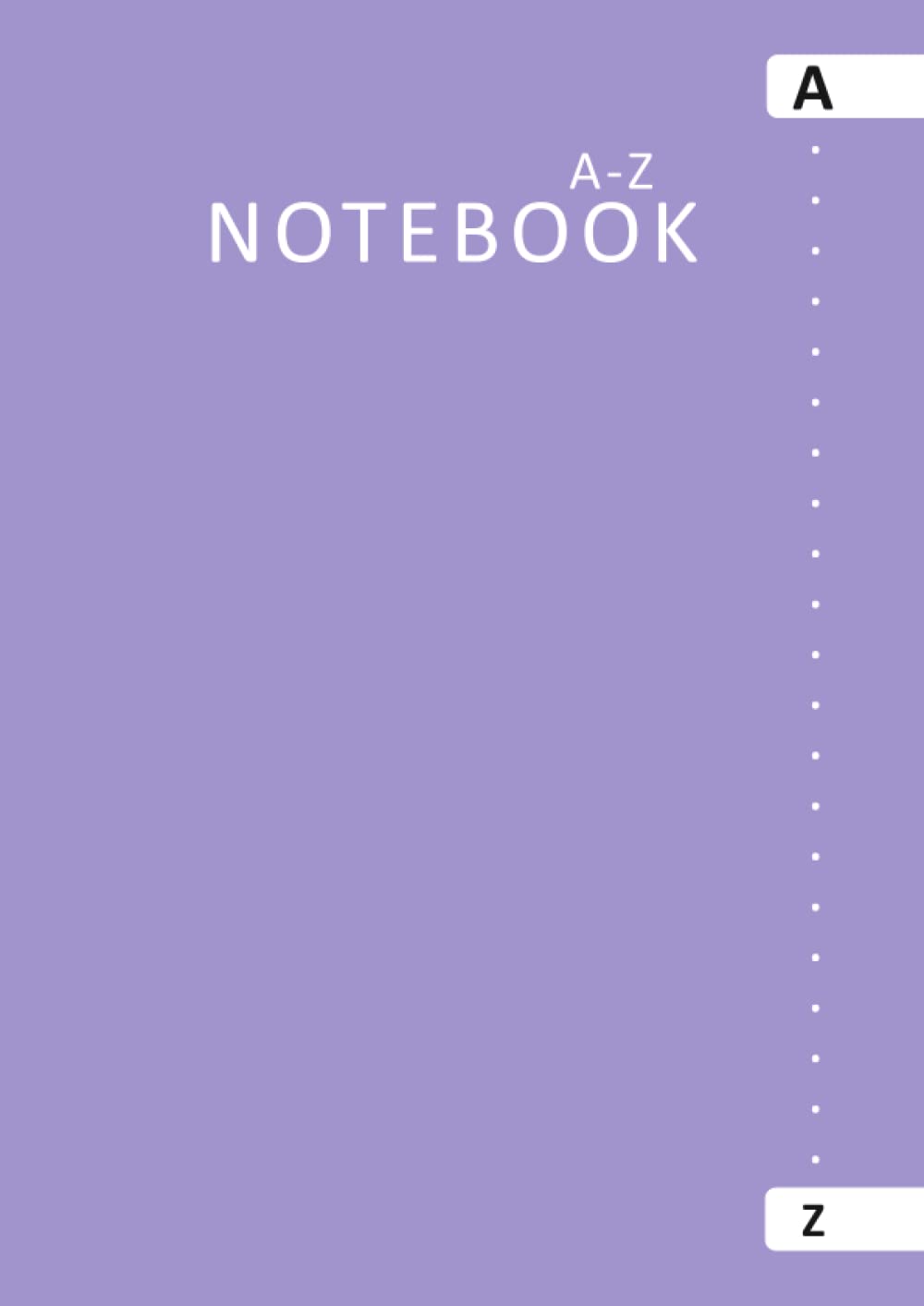 Alphabetical Notebook: A-Z Notebook A4 | Ruled Journal Notebook With A ...