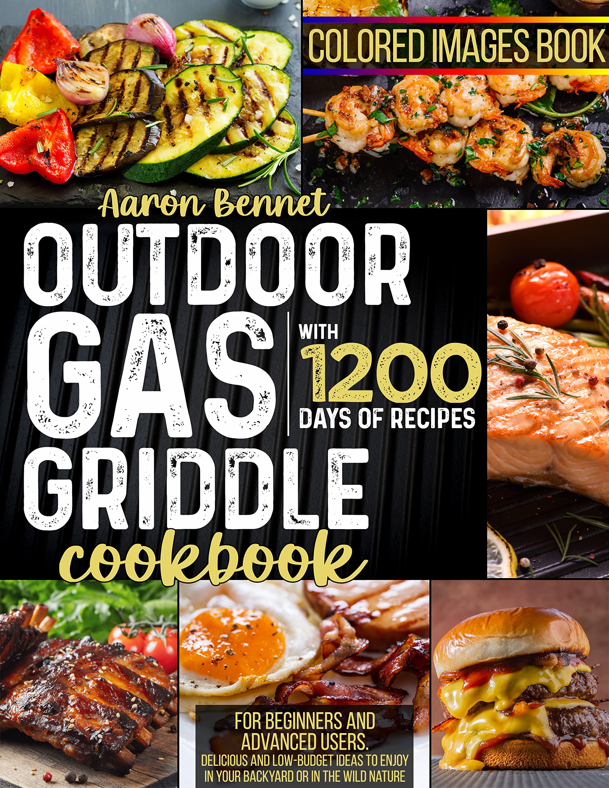 Outdoor Gas Griddle Cookbook: Colored Images Book with 1200 Days of ...