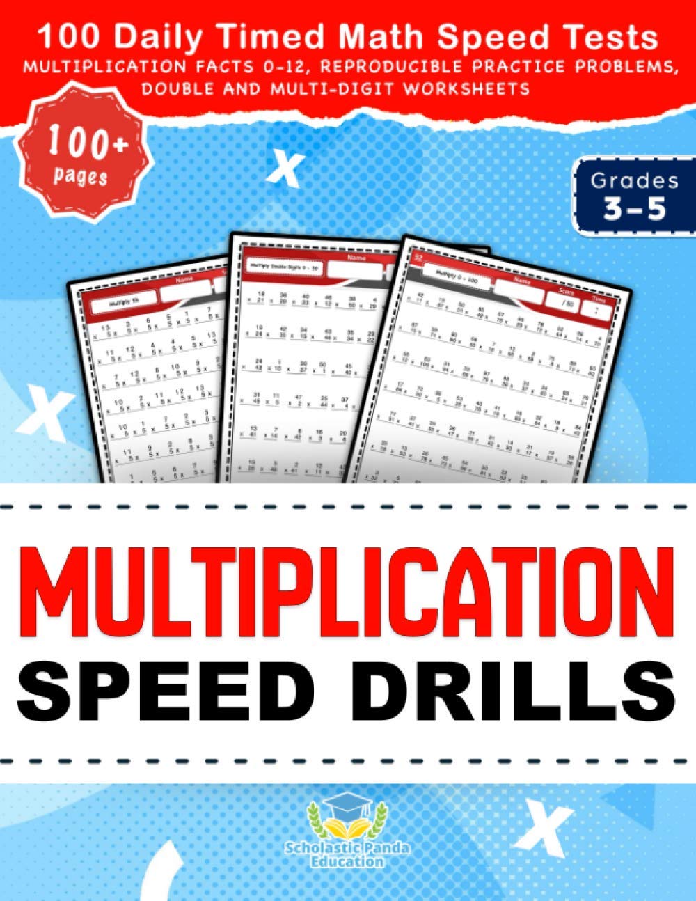 Multiplication Speed Drills: 100 Daily Timed Math Speed Tests ...