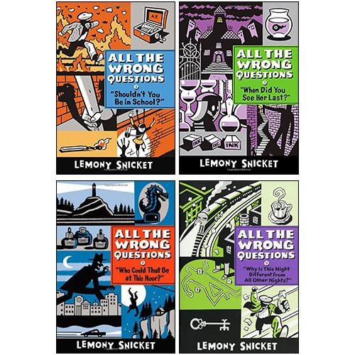 All The Wrong Questions Collection 4 Books Set By Lemony Snicket by ...
