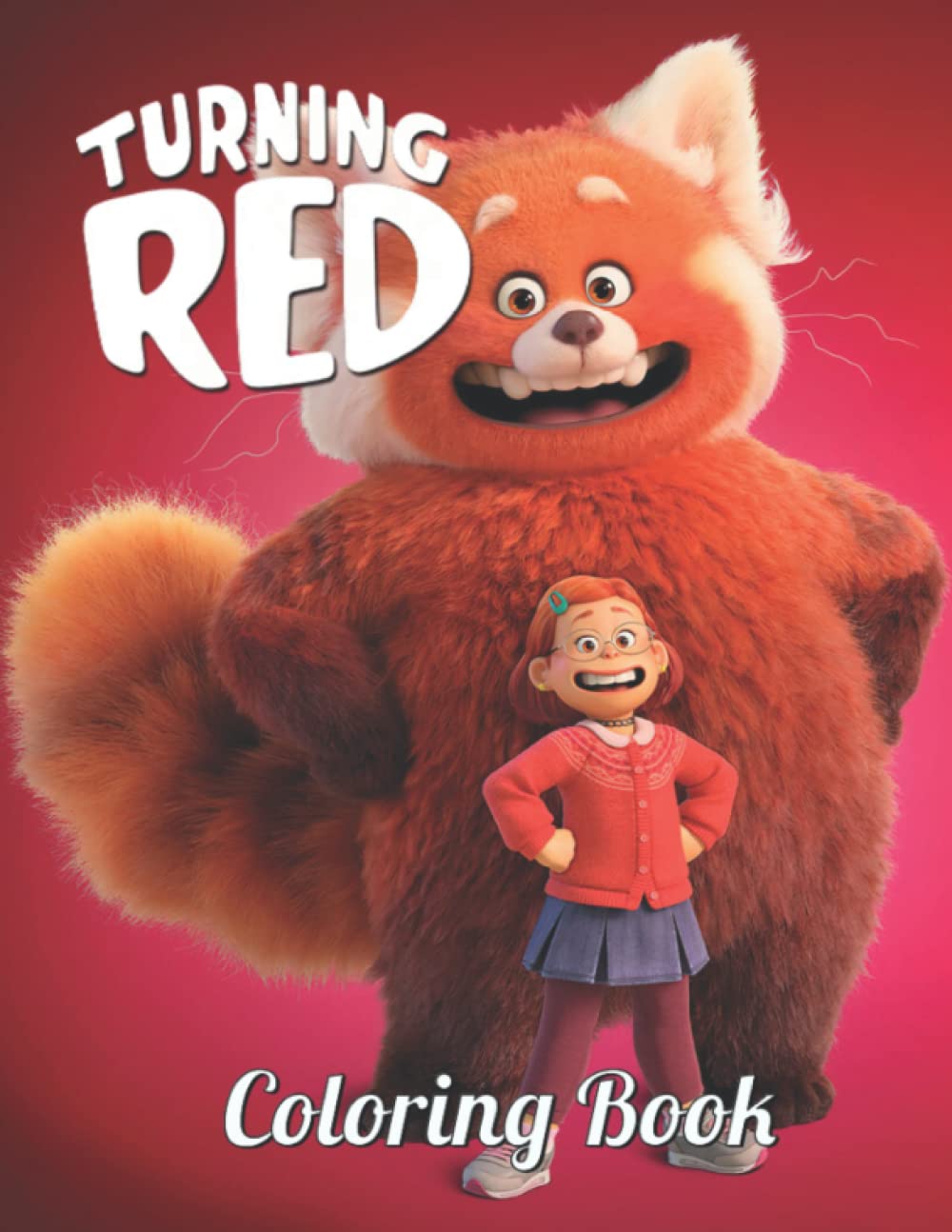 Turníng Red Coloring Book: Amazing Turníng Red Jumbo Coloring Book For ...