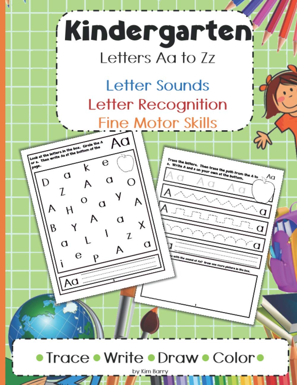 Kindergarten Letters Aa to Zz ~ Trace and Write: Letter Sounds ...