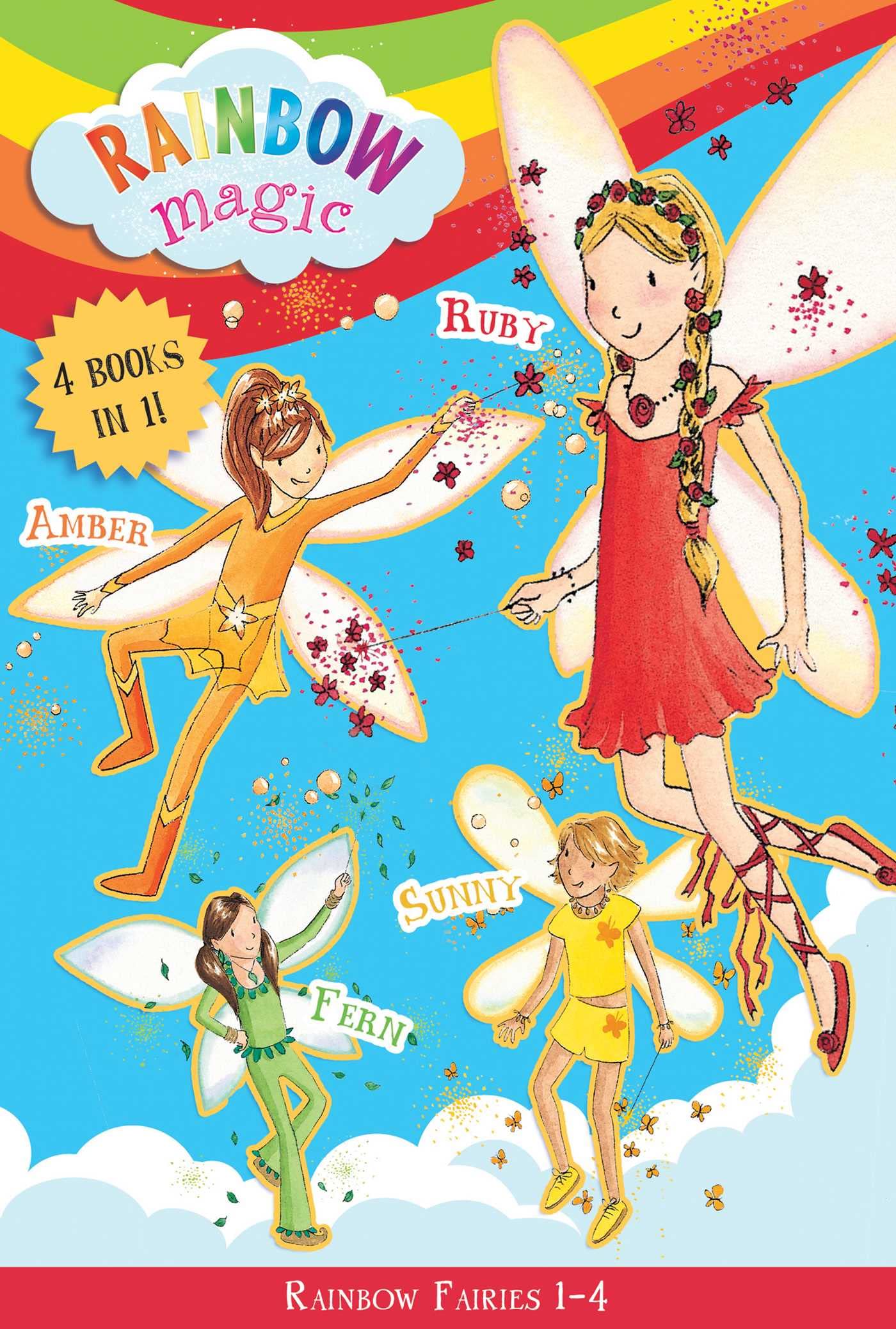Rainbow Fairies: Books 1-4: Ruby the Red Fairy, Amber the Orange Fairy ...