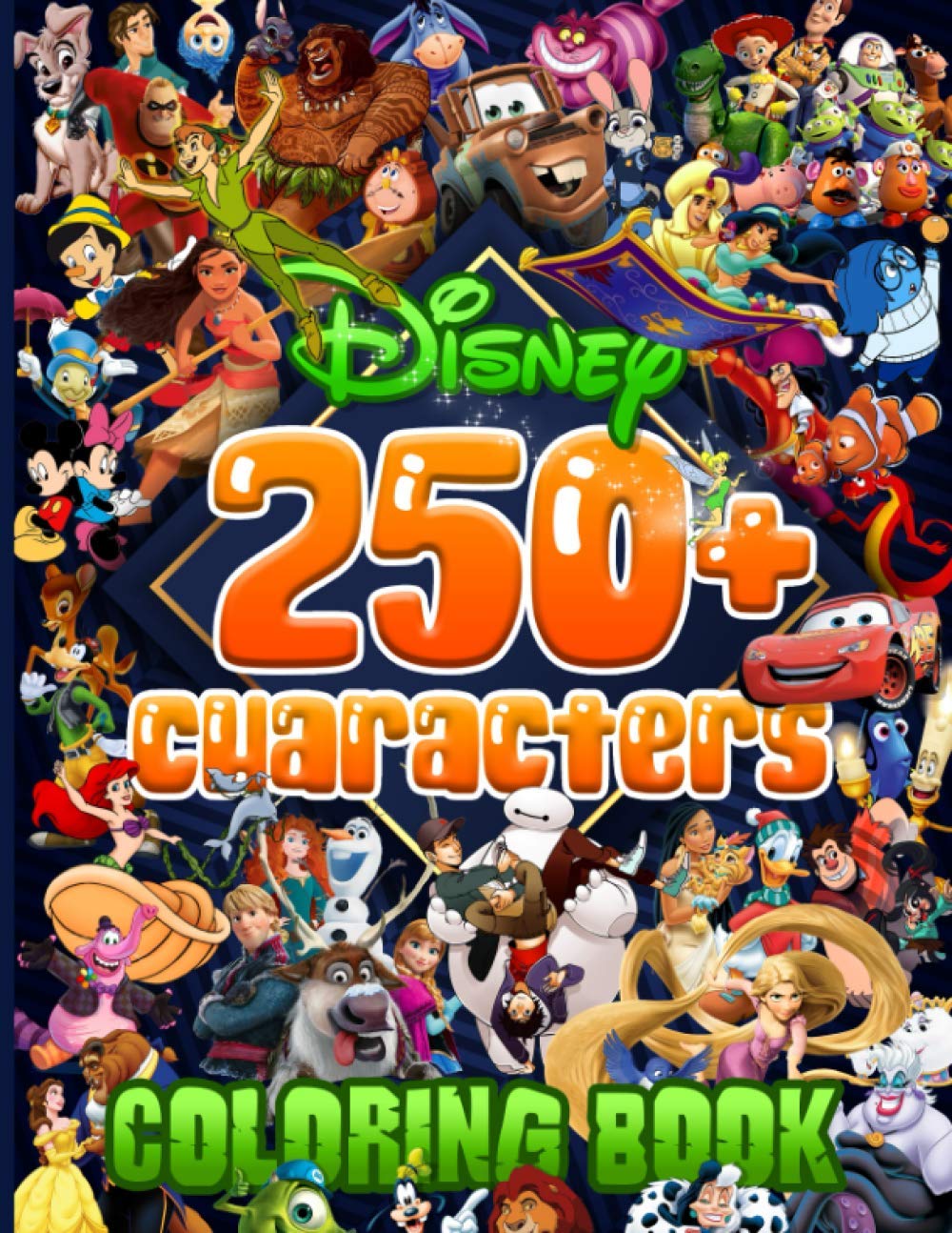 250+ Characters Coloring Book: 250+ Characters Coloring Book Stunning ...