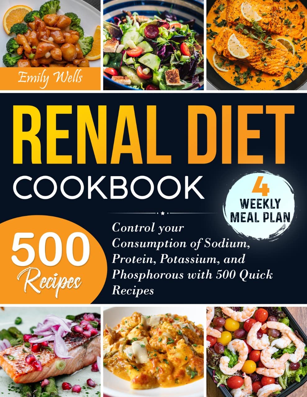 Renal Diet Cookbook for beginners: 2000 days of easy and delicious recipes low in sodium ...