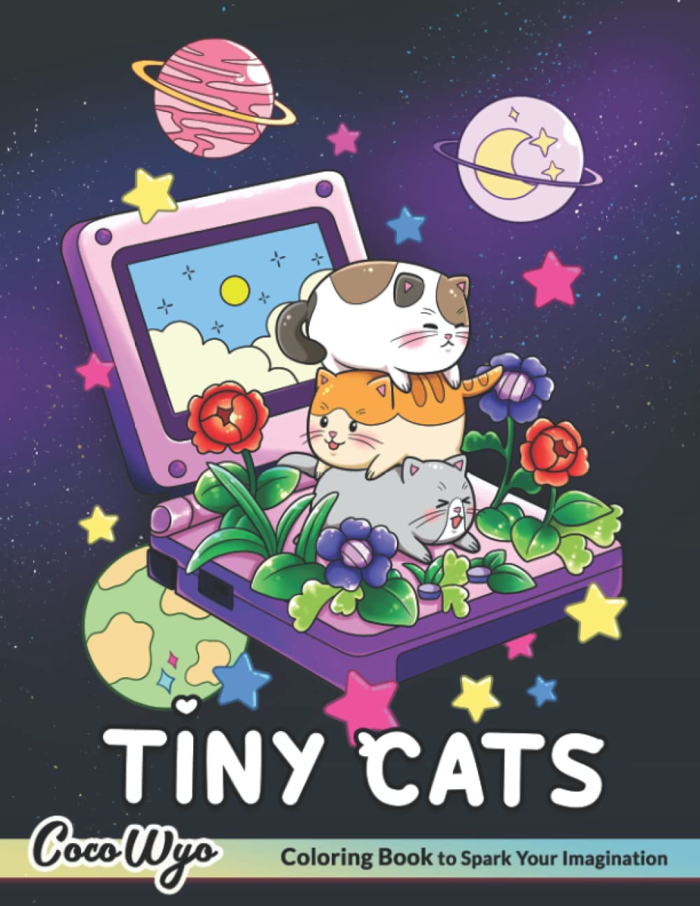 Tiny Cats Coloring Book: A Colorful Journey Into The Magical World with ...