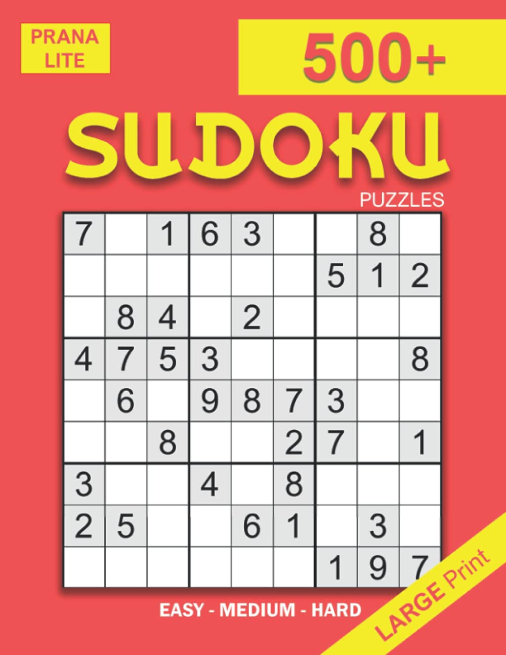 500+ Sudoku Puzzles: Large Print Sudoku Puzzle Book for Adults | Easy ...