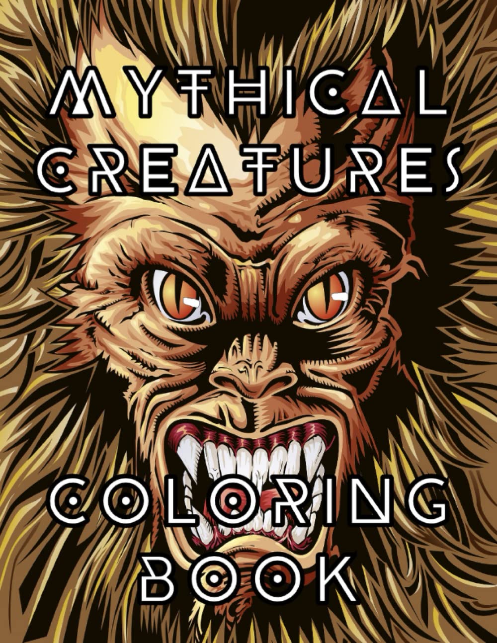 Mythical Creatures Coloring Book: Fantasy Colouring Book for Adults ...