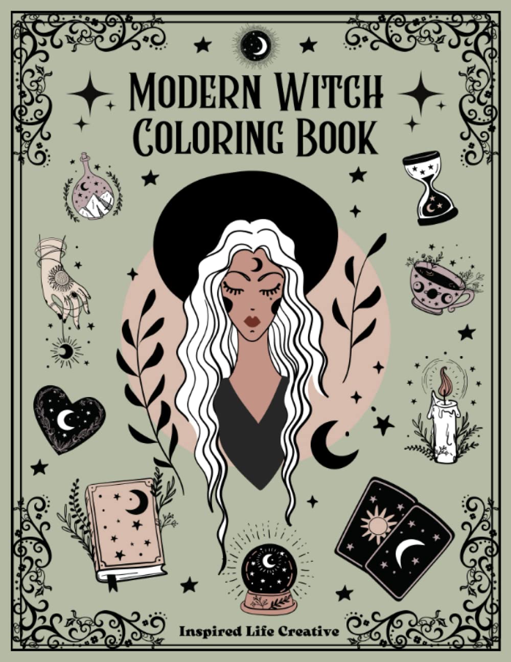 Modern Witch Coloring Book: For Adults and Teens, Filled With Magical ...