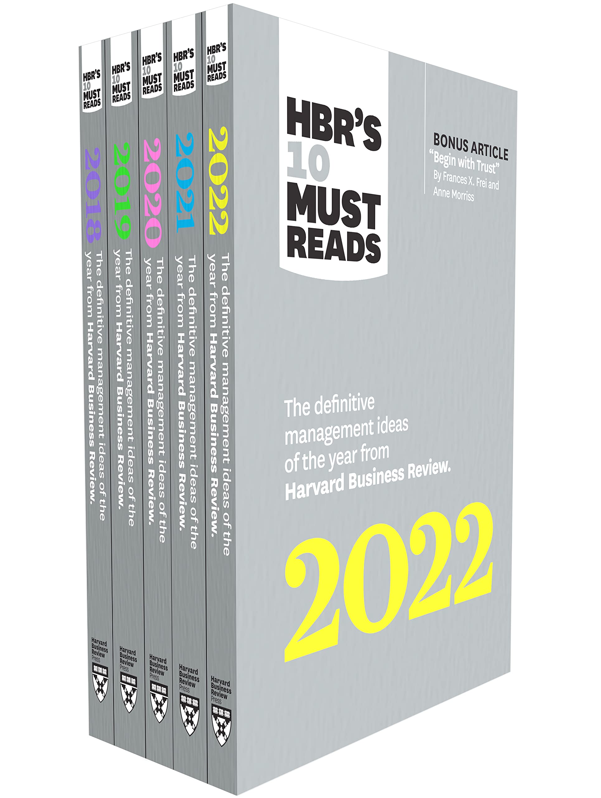 5 Years of Must Reads from HBR: 2022 Edition (5 Books) by Harvard ...