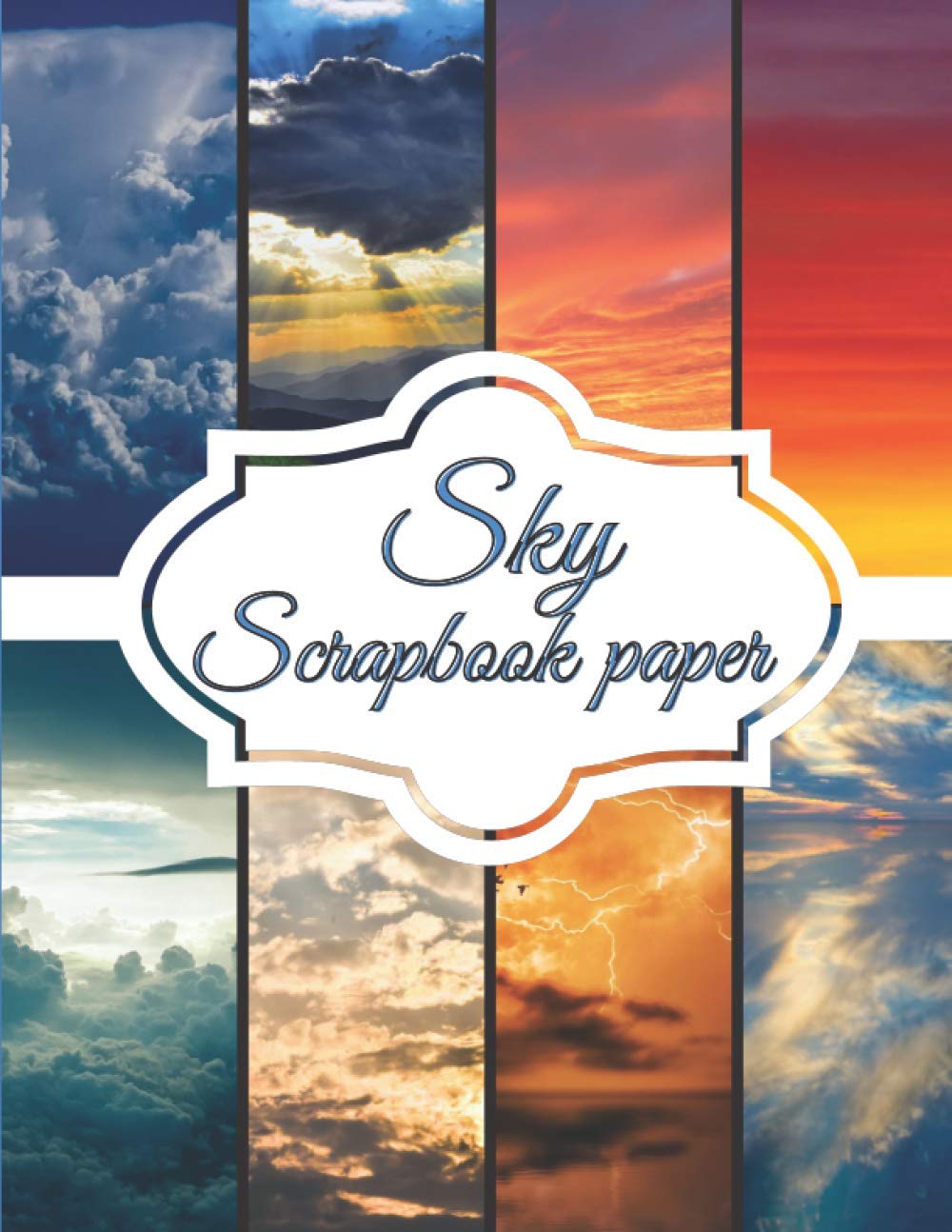 Sky Scrapbook Paper: Scrapbooking Paper size 8.5 "x 11"| Decorative ...