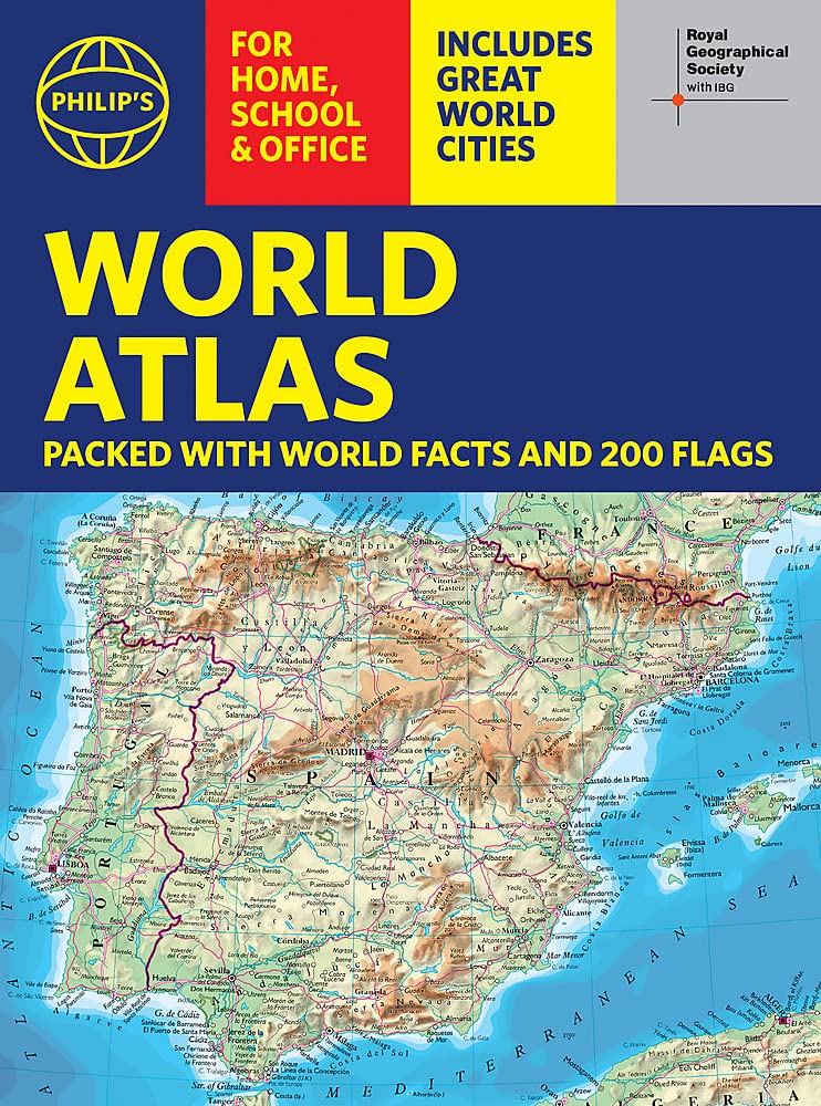 Philip's RGS World Atlas (A4): with Global Cities, Facts and Flags by ...