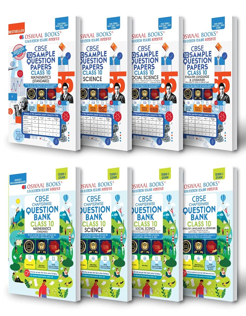 Oswaal CBSE Sample Question Papers + MCQs Question Bank Chapterwise ...