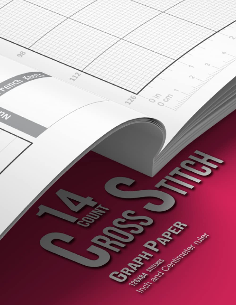 Cross Stitch Graph paper: 14 Count (126x84), separate legend for each ...