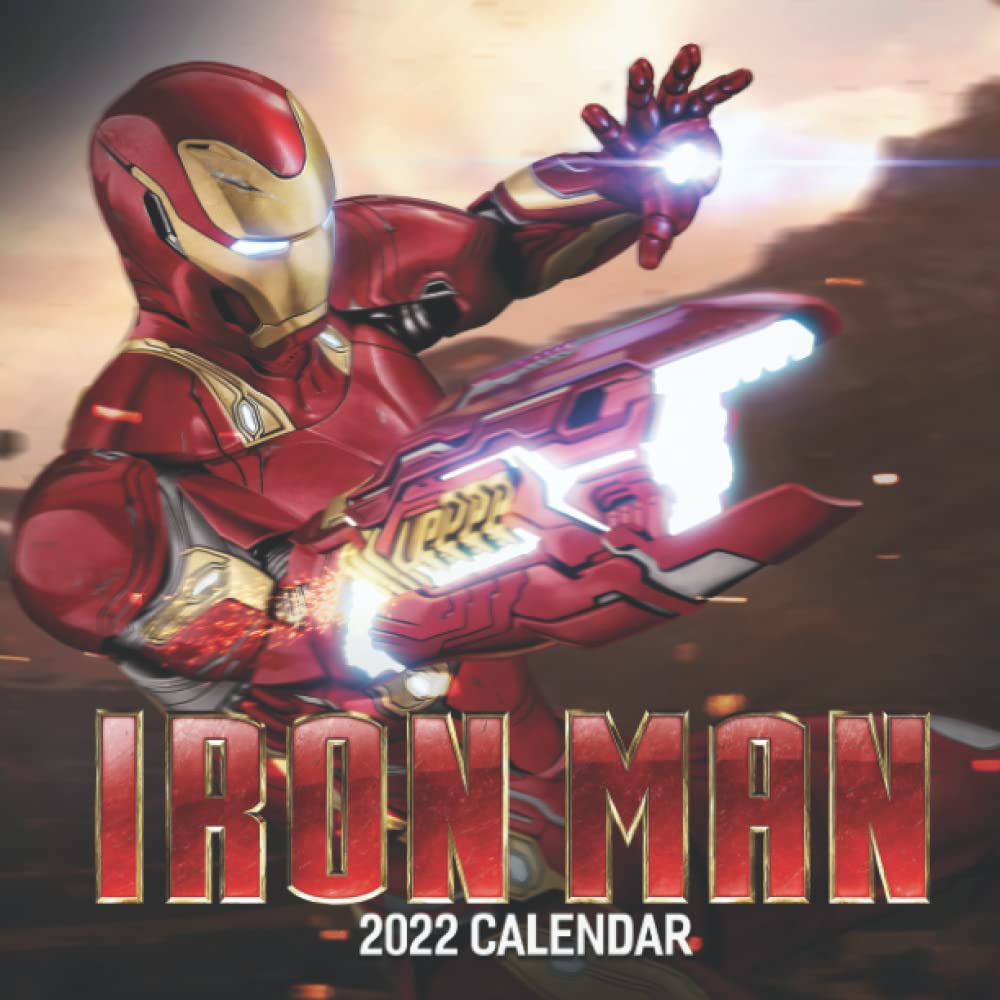 Iron Hero Calendar 2022: January 2022 - December 2022 OFFICIAL Squared ...