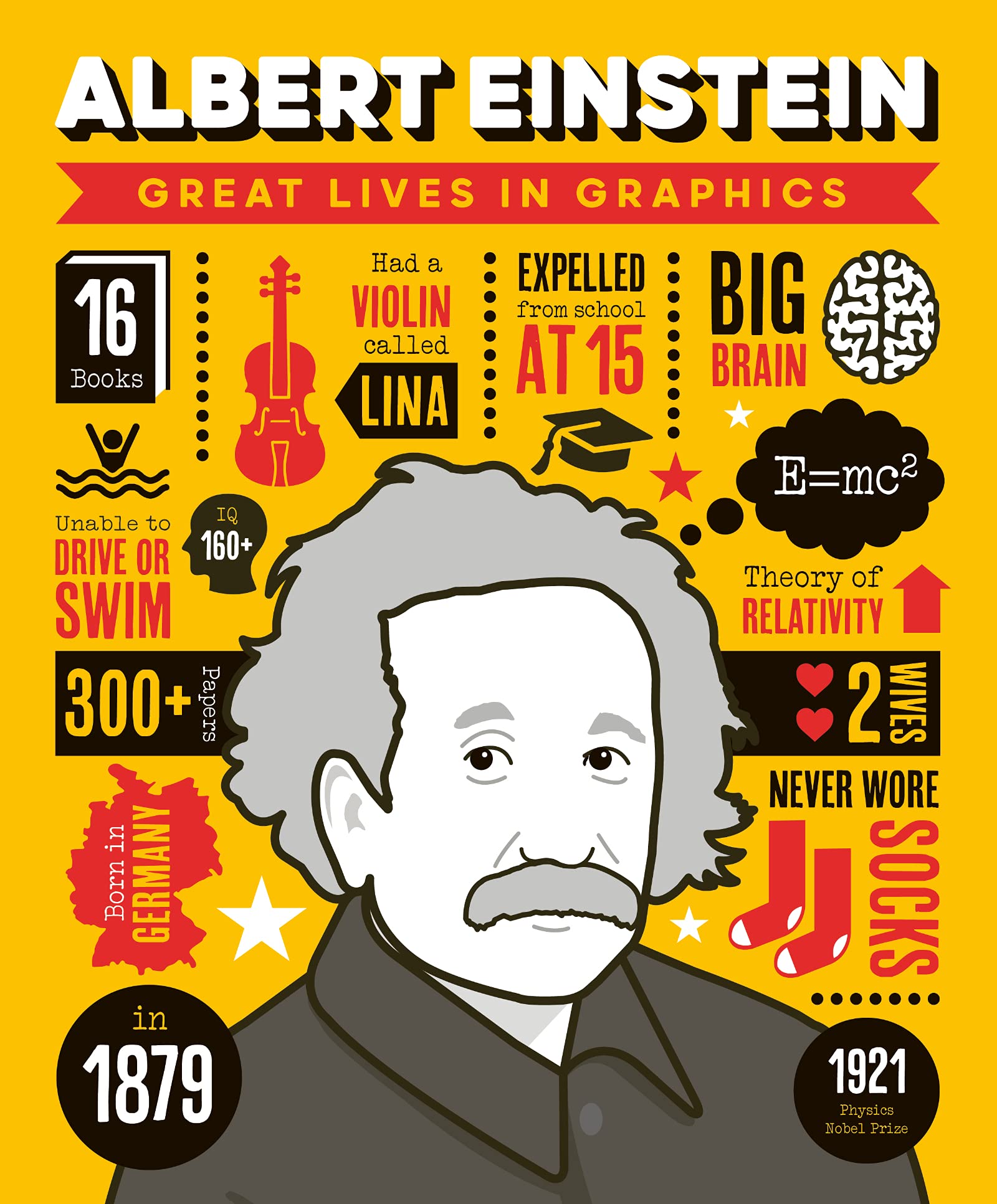 Great Lives in Graphics: Albert Einstein by Button Books | Goodreads