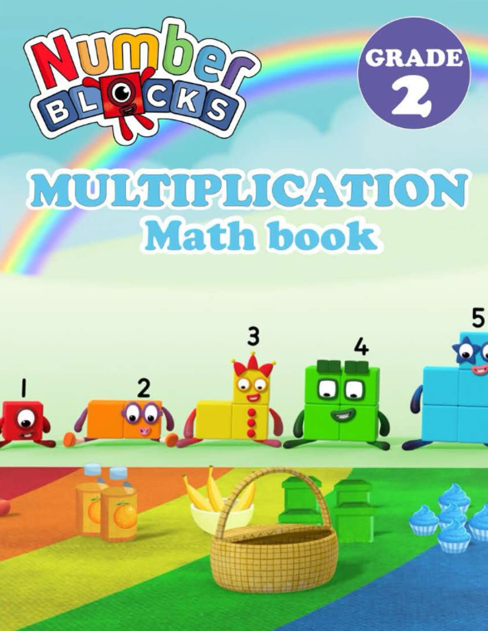 Numberblocks Multiplication Math Book: Multiplication Workbook - 60 ...