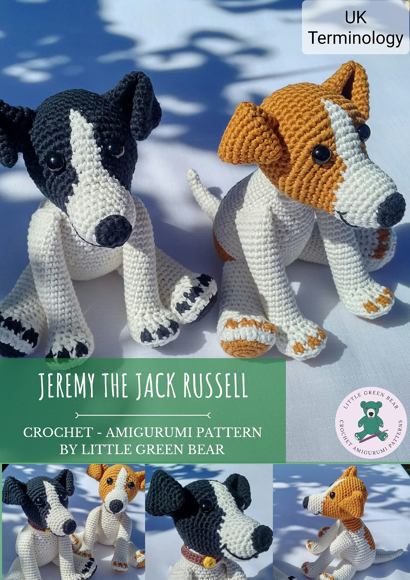 Jeremy the Jack Russell: Crochet Amigurumi Pattern UK Terminology by ...