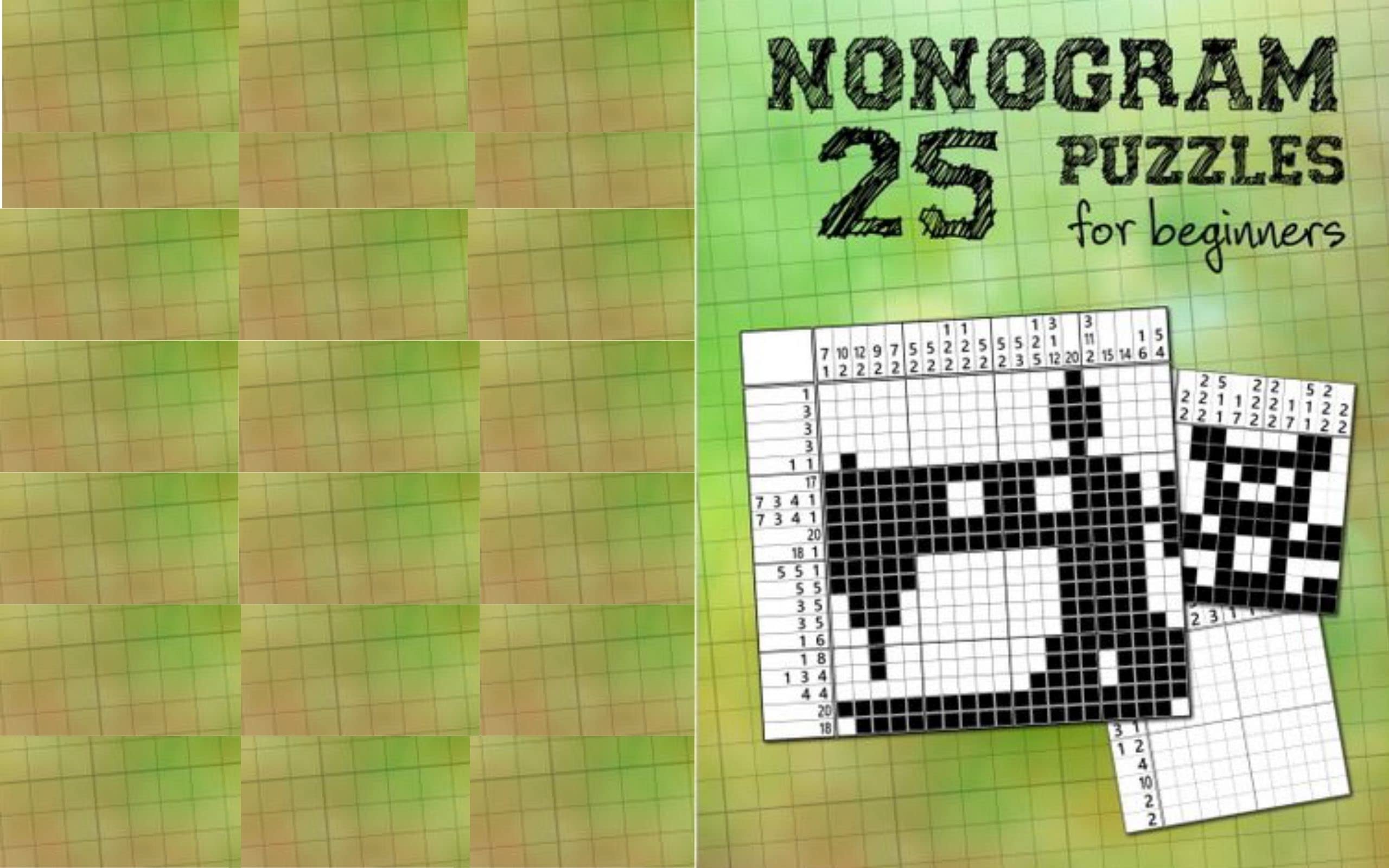 25 Nonogram Puzzle For Beginners With Solutions/Instructions: For Fun ...