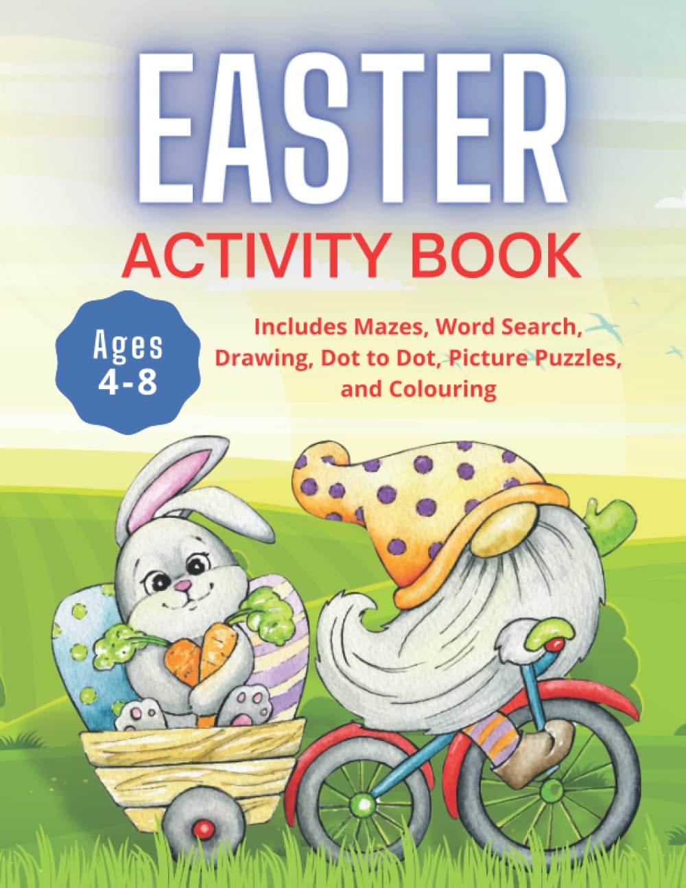 Easter Activity Book - Includes Mazes, Word Search, Drawing, Dot to Dot ...