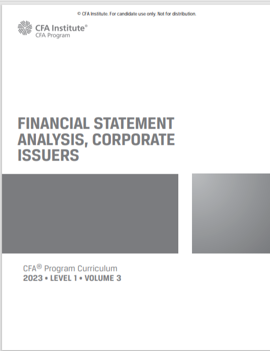 Financial Statement Analysis, Corporate Issuers by CFA Institute ...