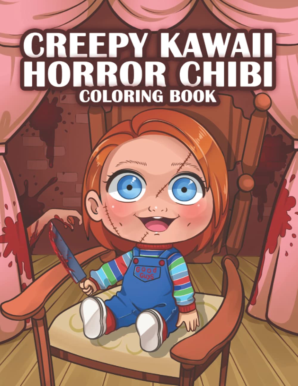 Creepy Kawaii Horror Chibi Coloring Book: Cute and Scary Horror ...