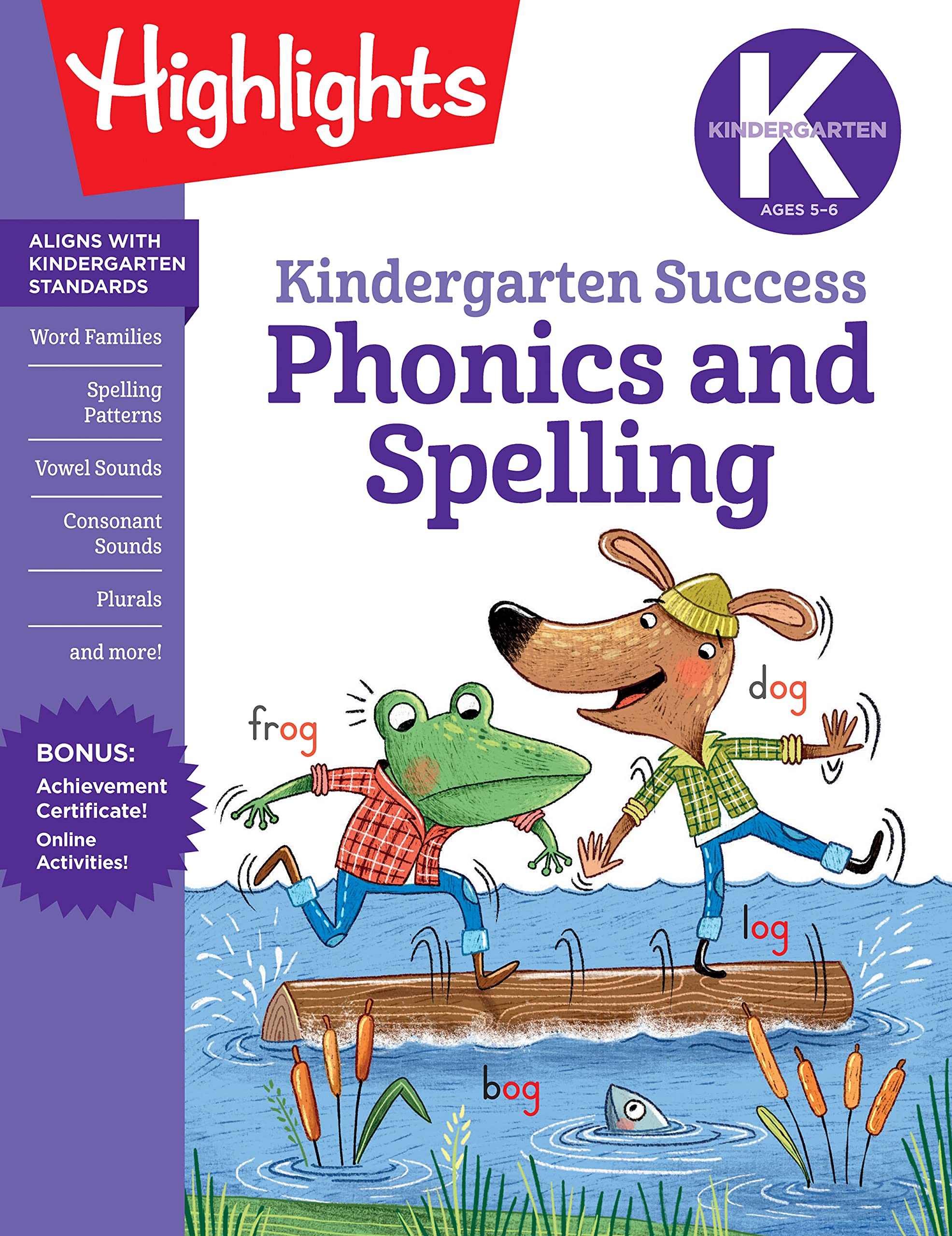 Kindergarten Phonics and Spelling Learning Fun Workbook by Highlights ...