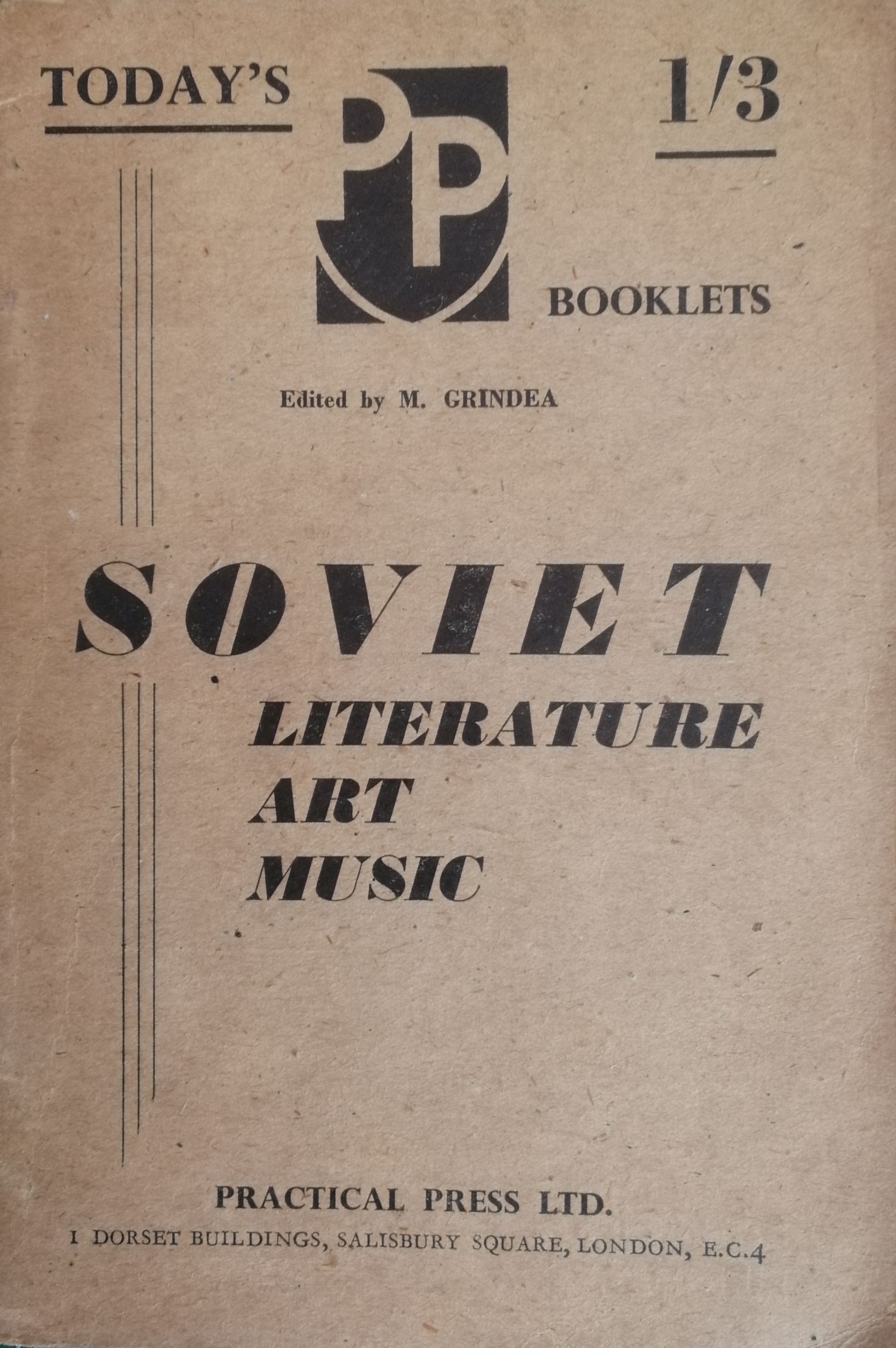 Soviet Literature Art Music by M. Grindea | Goodreads