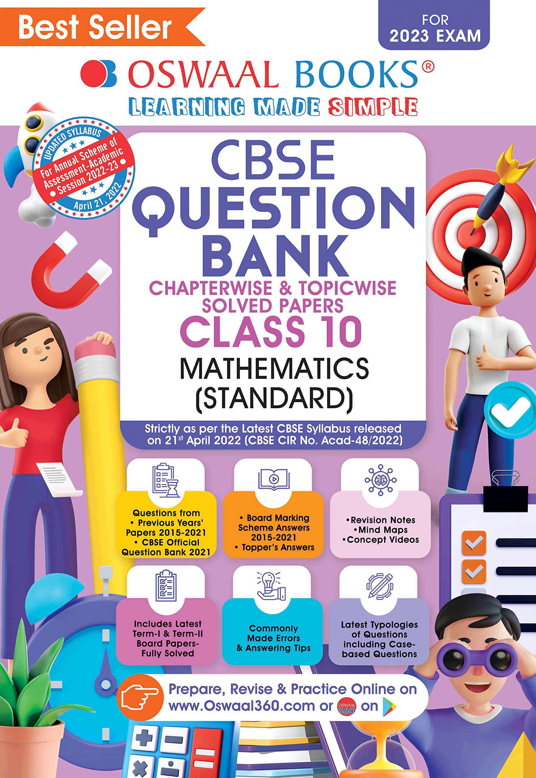 Oswaal CBSE Class 10 Mathematics Standard Chapterwise & Topicwise ...