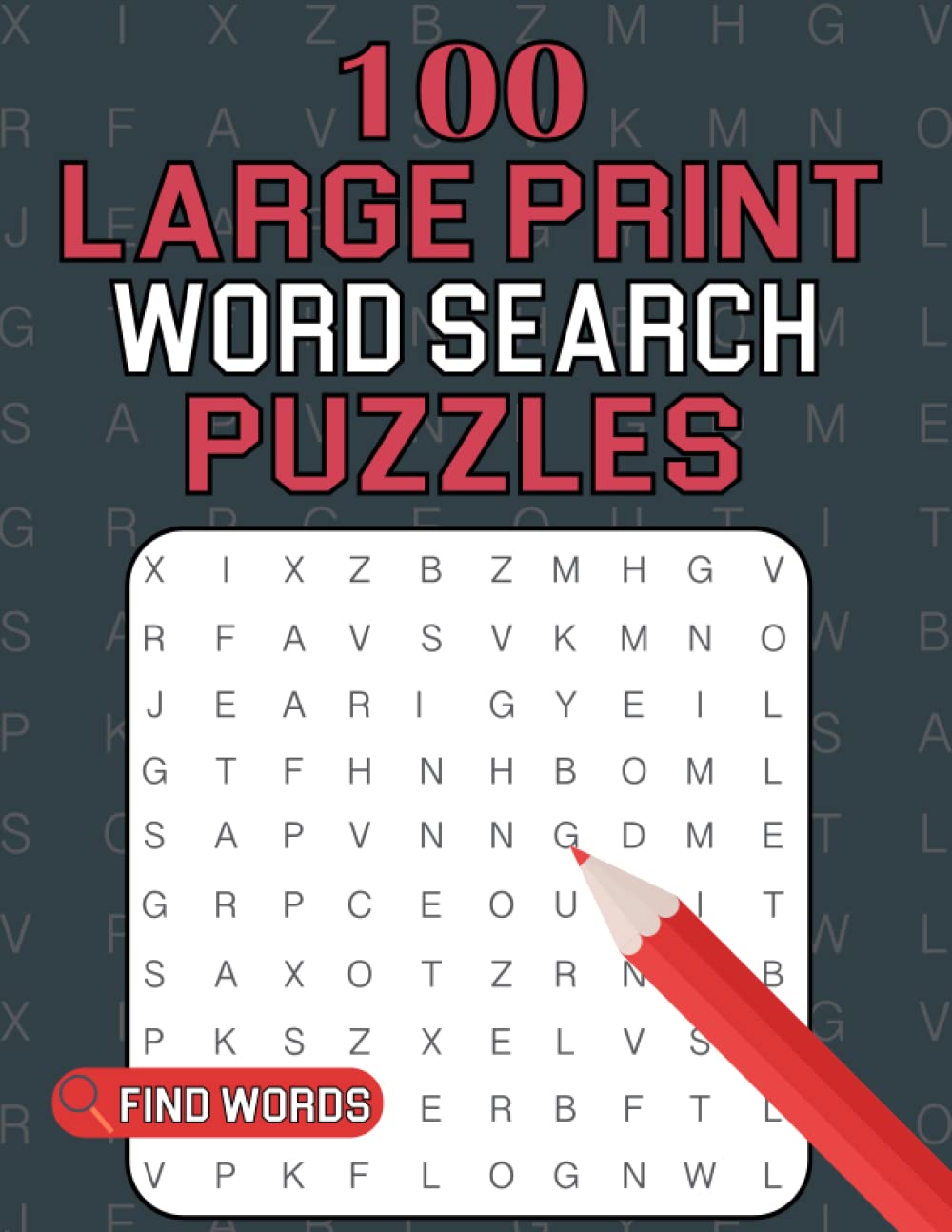 100 Large Print Word Search Puzzles: Large Print 100 Puzzles Word Finds ...
