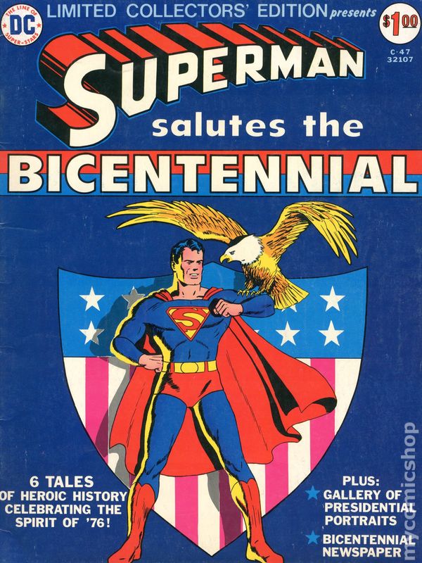 Limited Collectors Edition Superman salutes the Bicentennial by Fred ...