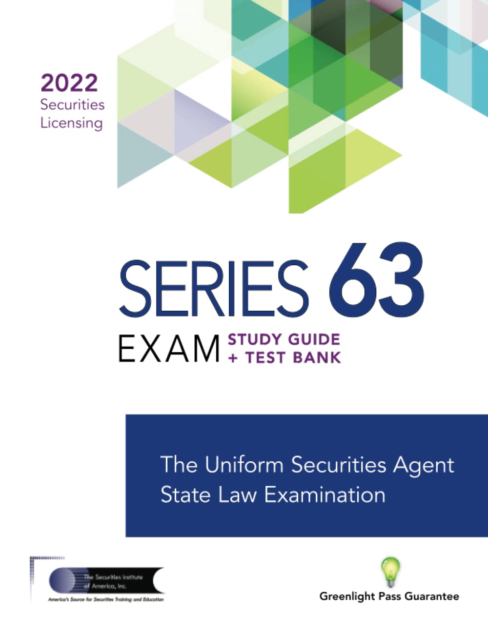 SERIES 63 EXAM STUDY GUIDE 2022 + TEST BANK by The Securities Institute ...